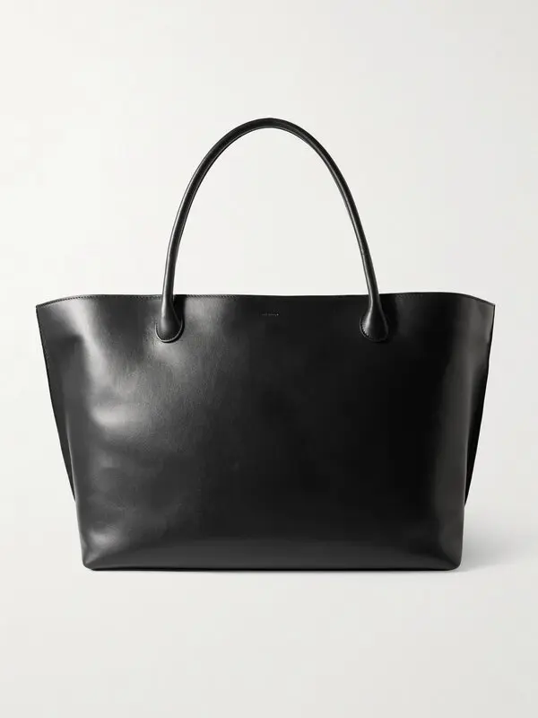 LIÉ STUDIO The Eva Weekend Leather Tote - Black