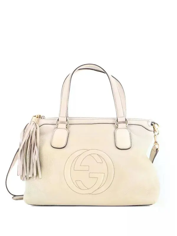 Gucci Soho Convertible Top Handle Satchel - Neutrals