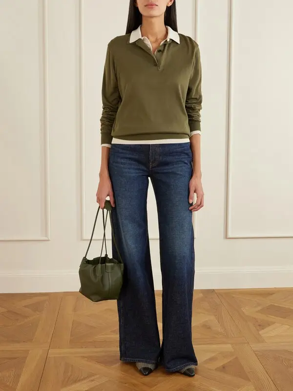 Loro Piana Bale Softy Leather Bucket Bag - Green