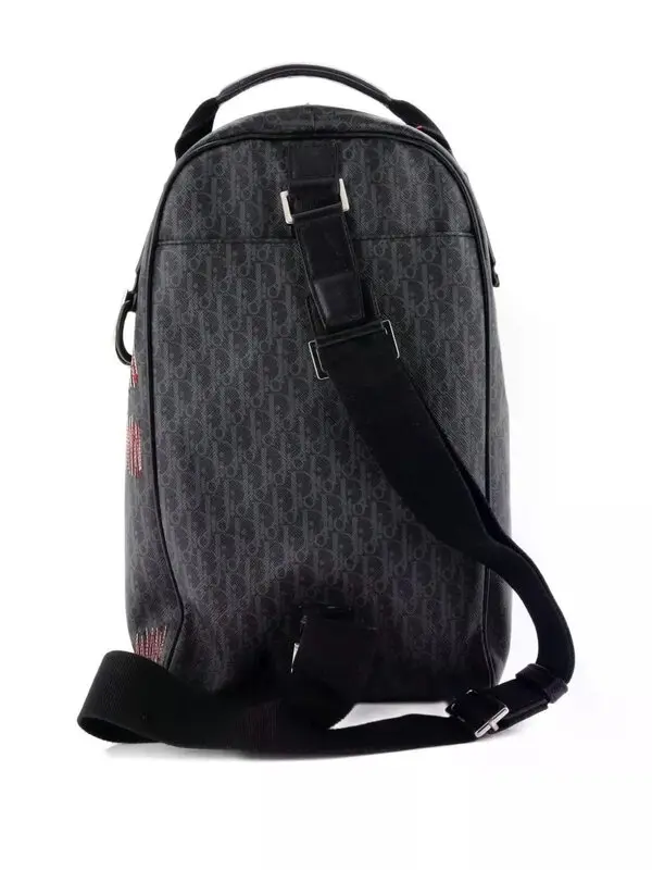 Dior Stitched Coated Canvas Sling Backpack