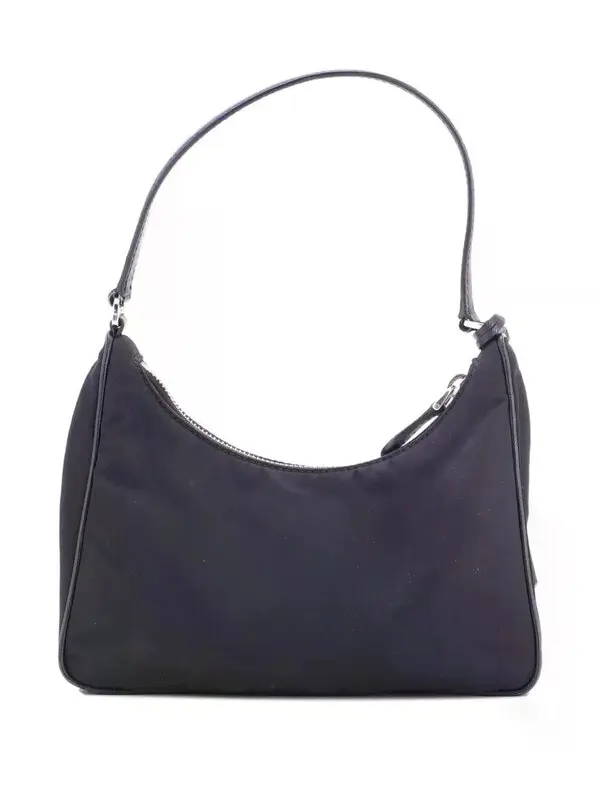 Prada Re-edition 2000 Tessuto Mini Hobo Bag - Black