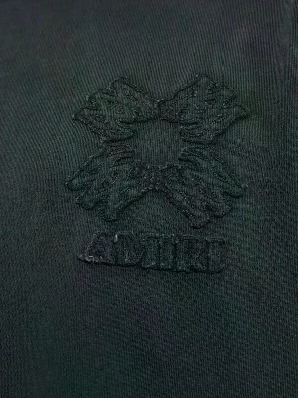 Amiri Logo-embroidered Short-sleeve T-shirt - Black
