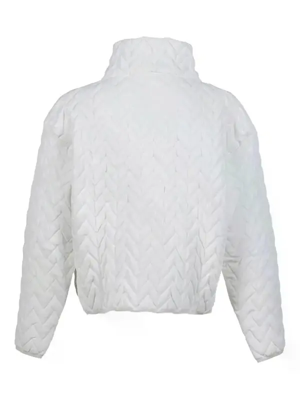 RRR123 Quilted Zip-up Jacket - White