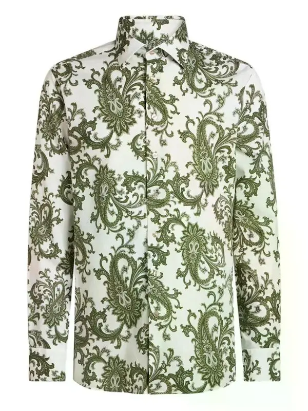 Etro Paisley Cotton Shirt - White