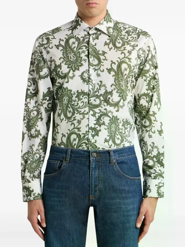 Etro Paisley Cotton Shirt - White