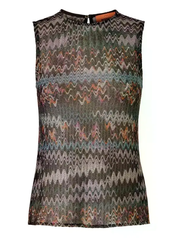 Missoni Sleeveless Zigzag Top