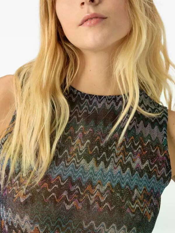 Missoni Sleeveless Zigzag Top