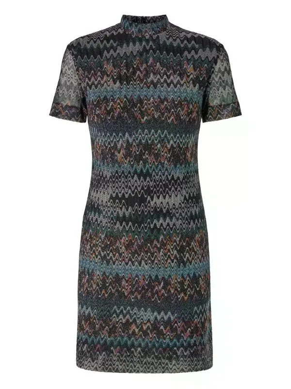 Missoni Patterned High-neck Dress