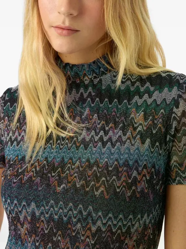 Missoni Patterned High-neck Dress