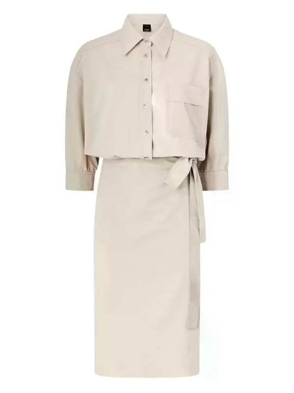 Pinko Tie-waist Shirt Dress