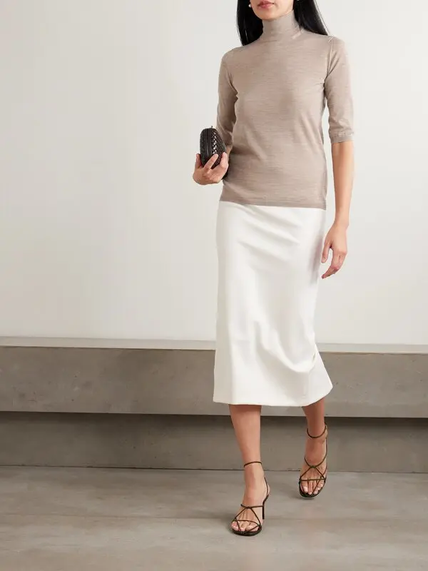 Max Mara Wool Mock-neck Pullover