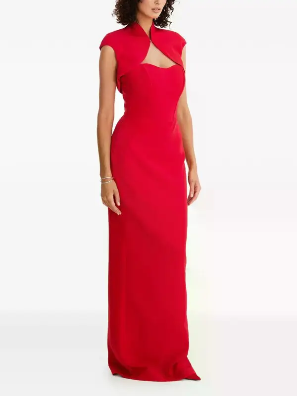 MOOS STUDIO Sweetheart-neck Maxi Dress - Red