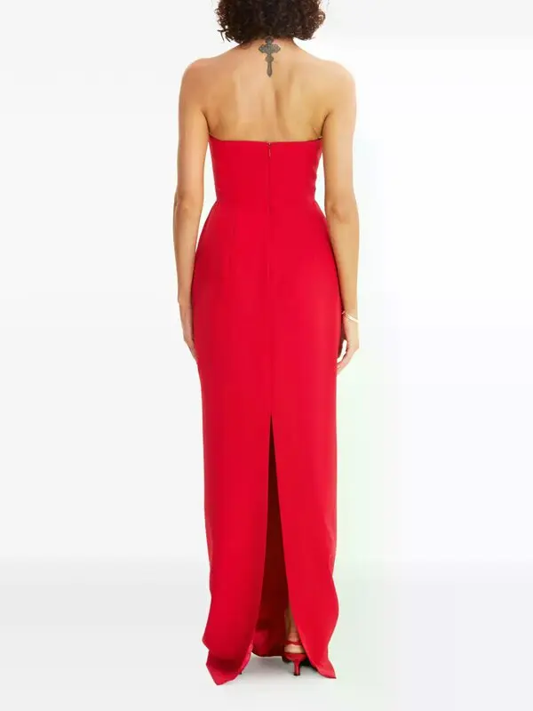 MOOS STUDIO Sweetheart-neck Maxi Dress - Red