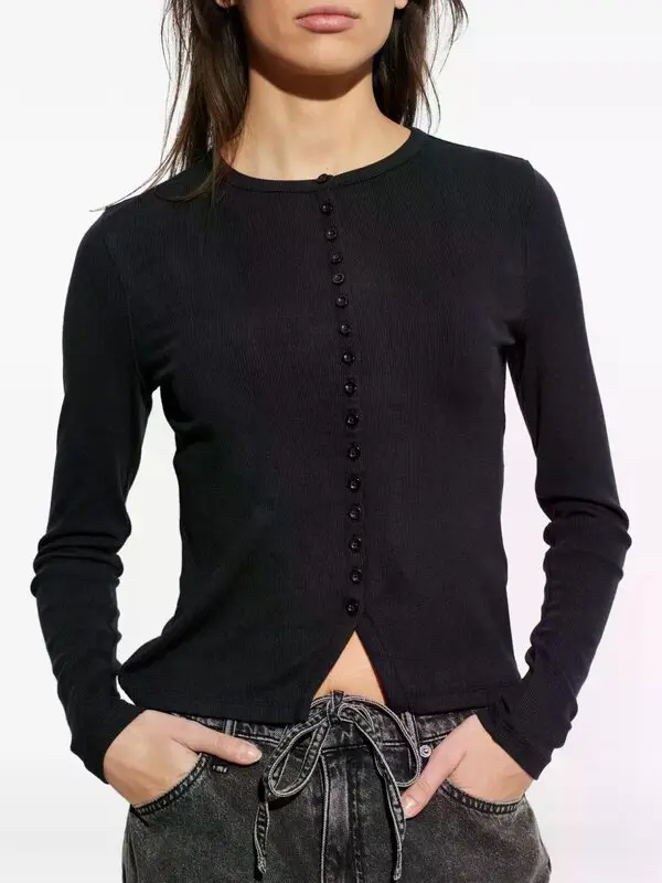 FRAME Buttoned Knitted Cardigan