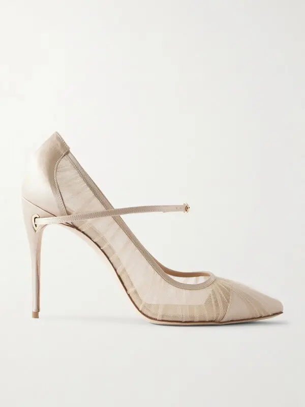 Jennifer Chamandi Lorenzo 105 Tulle Pumps