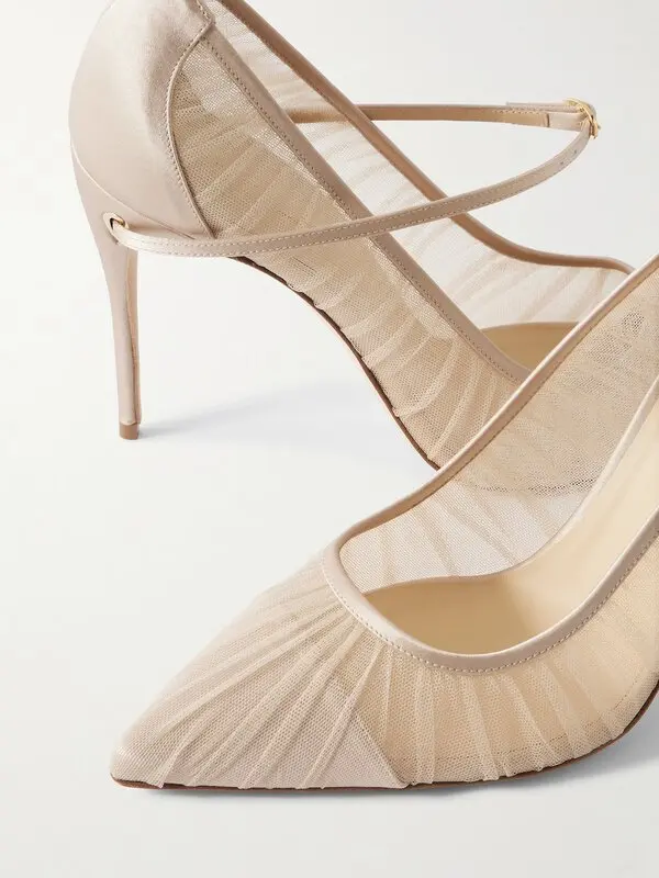 Jennifer Chamandi Lorenzo 105 Tulle Pumps