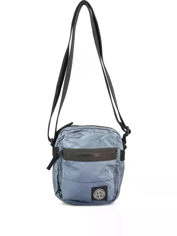 Stone Island Logo-detail Shoulder Bag - Blue