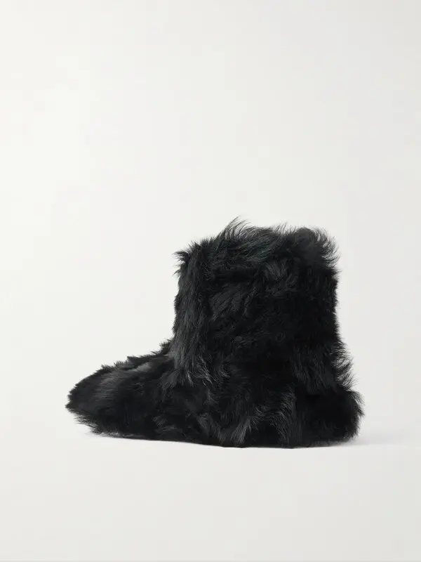 CHRISTEN Shearling Ankle Boots - Black