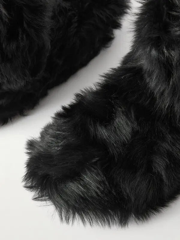 CHRISTEN Shearling Ankle Boots - Black