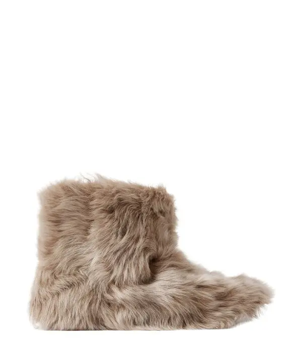 CHRISTEN Big Shearling Ankle Boots - Neutrals