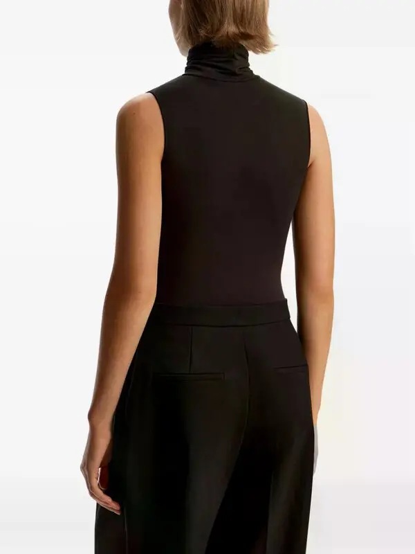 12 STOREEZ Sleeveless Turtleneck Bodysuit