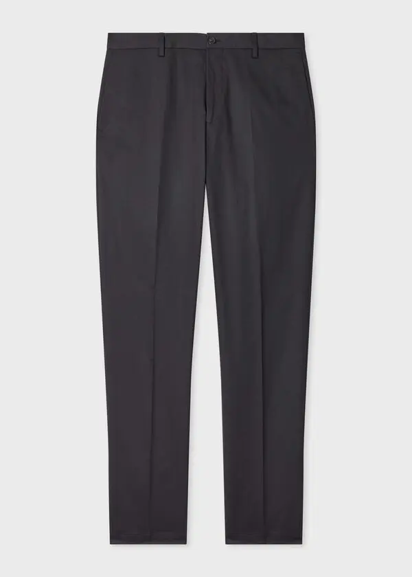 Paul Smith Fine Cotton Twill Trousers - Blue