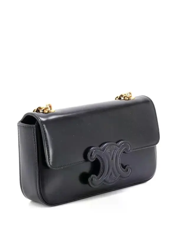 Celine Triomphe Chain Small Shoulder Bag - Black