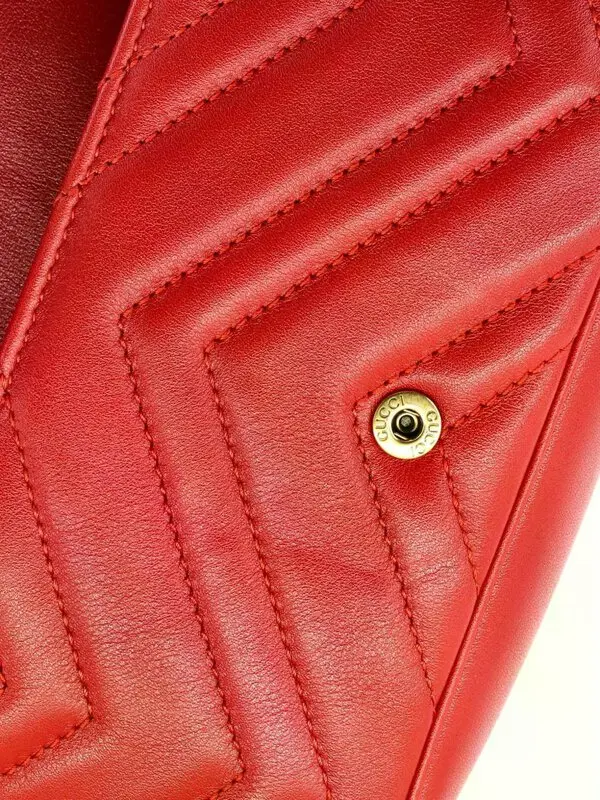 Gucci Gg Marmont Super Mini Crossbody Bag - Red