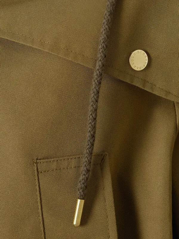 Barbour Bilsdale Hooded Cotton-blend Twill Jacket - Green