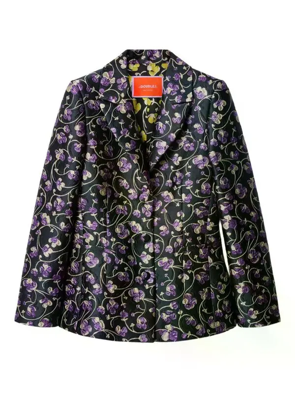 La DoubleJ Floral Jacquard Blazer