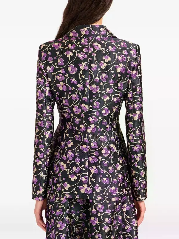 La DoubleJ Floral Jacquard Blazer