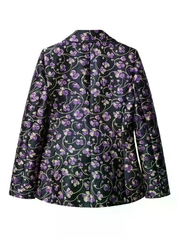 La DoubleJ Floral Jacquard Blazer