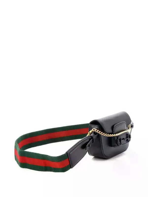 Gucci Horsebit 1955 Super Mini Bag - Black