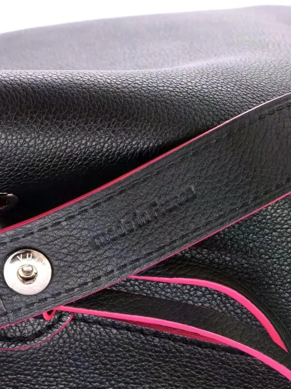 LOUIS VUITTON Lockme Leather Bucket Bag - Black