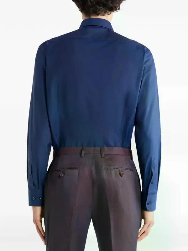 Etro Pegaso-embroidery Shirt - Blue