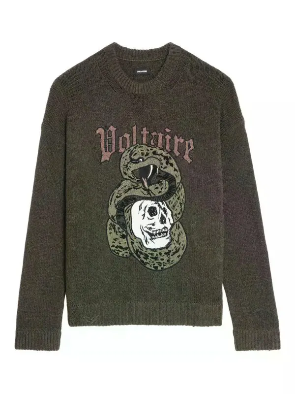 Zadig&Voltaire Marko Snake-motif Sweater
