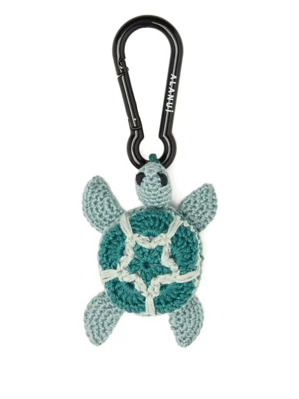 Alanui Turtle Crochet Keyring - Sky Blue