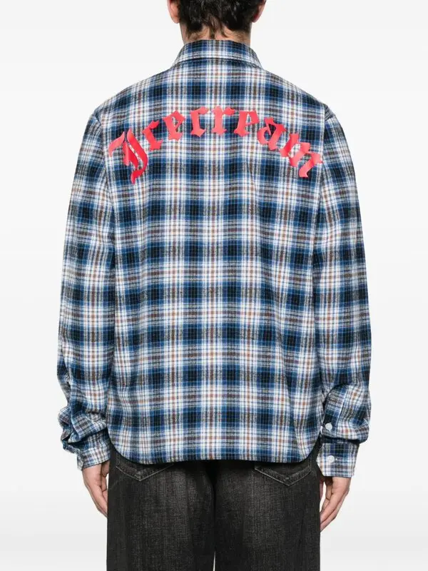 ICECREAM Checked Cotton Shirt - Blue