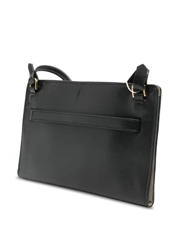 TOTEME Leather Mini Crossbody Bag With Gold-tone Hardware - Black