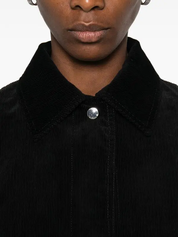 TOTEME Cotton Overshirt Jacket - Black