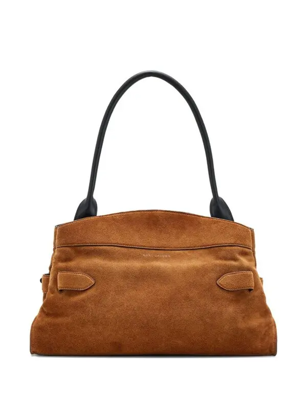 Marc Jacobs Suede Leather Satchel Shoulder Bag - Brown