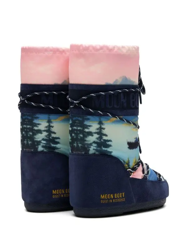 MOON BOOT X GUEST IN RESIDENCE Icon High Snow Boots - Blue