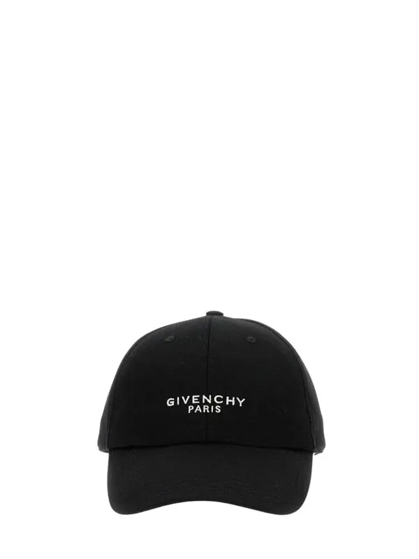 Givenchy Logo Cotton Baseball Cap - Black