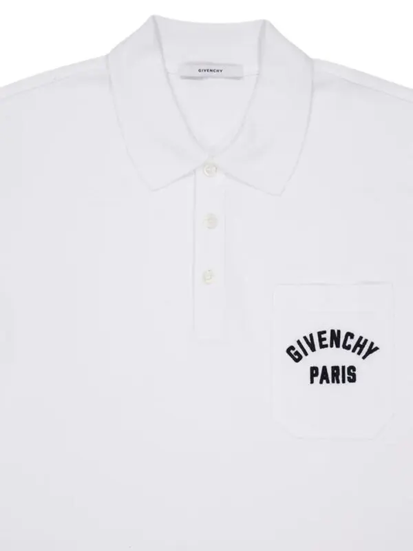 Givenchy Polo Shirt With Pocket - White