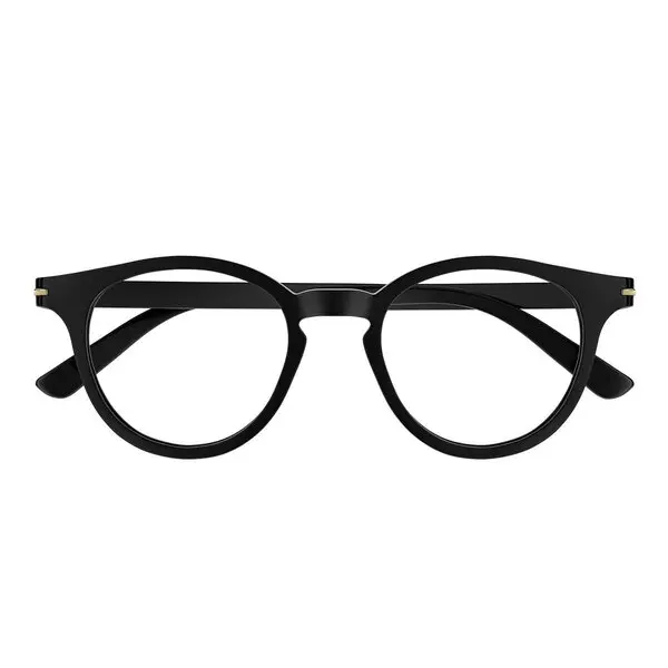 Gucci Round Acetate Eyeglasses - Black