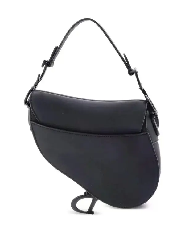 Dior Ultra Matte Saddle Mini Shoulder Bag - Black