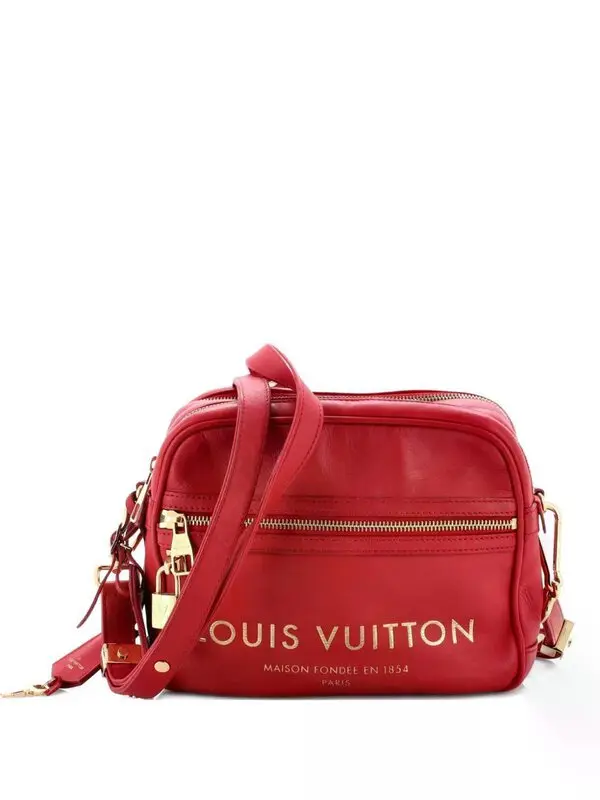 LOUIS VUITTON Flight Paname Takeoff Leather Shoulder Bag
