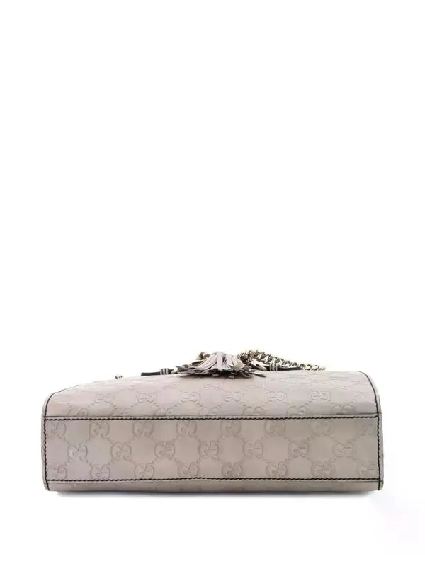 Gucci Emily Chain Flap Shoulder Bag - Grey