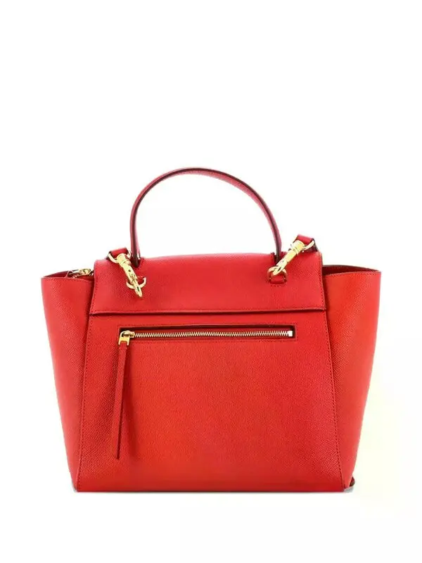 Celine Belt Bag Textured Leather Micro Satchel - Red