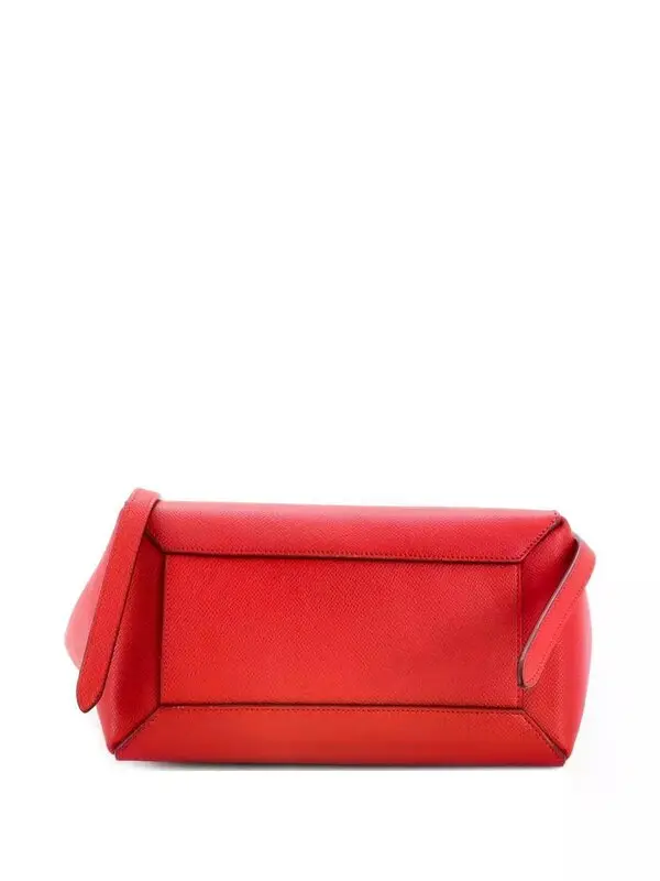 Celine Belt Bag Textured Leather Micro Satchel - Red